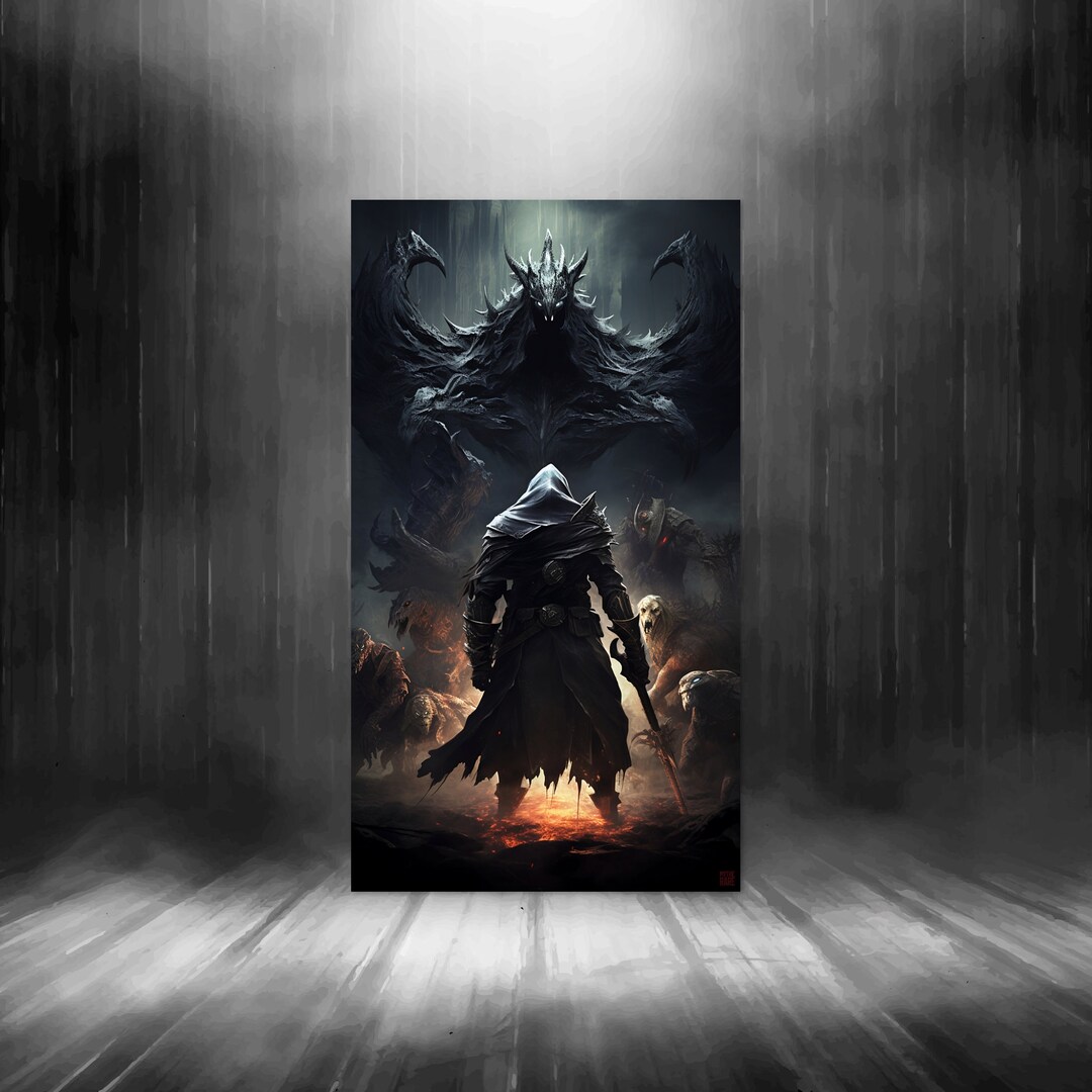 Dark Fantasy Art | Dark Knight Monster | Digital Print | Instant ...
