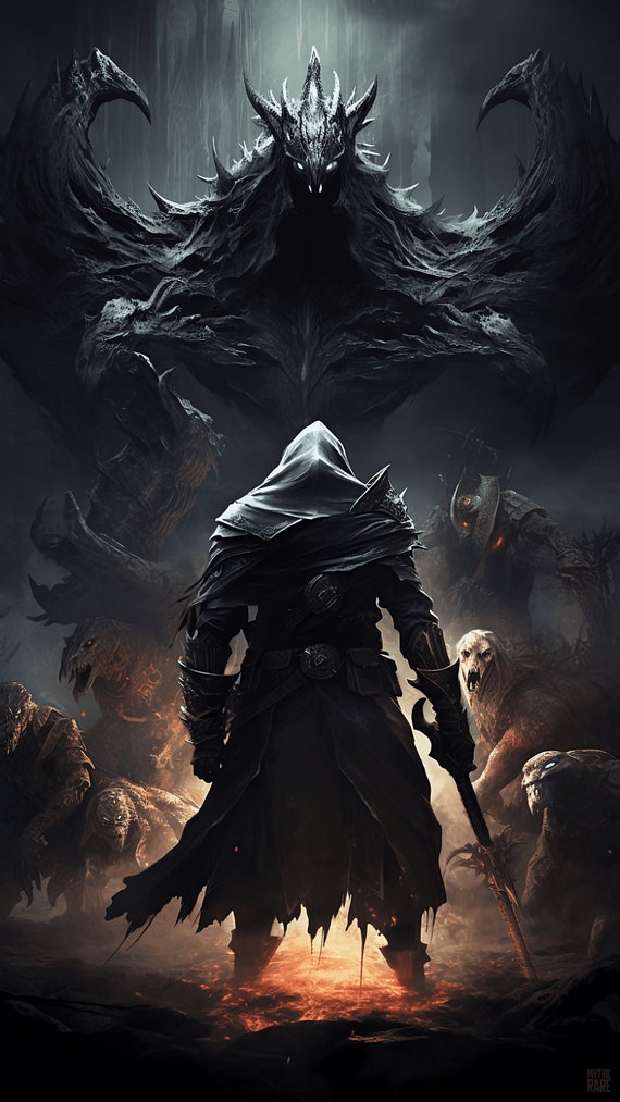 Fantasy Black Knight Art