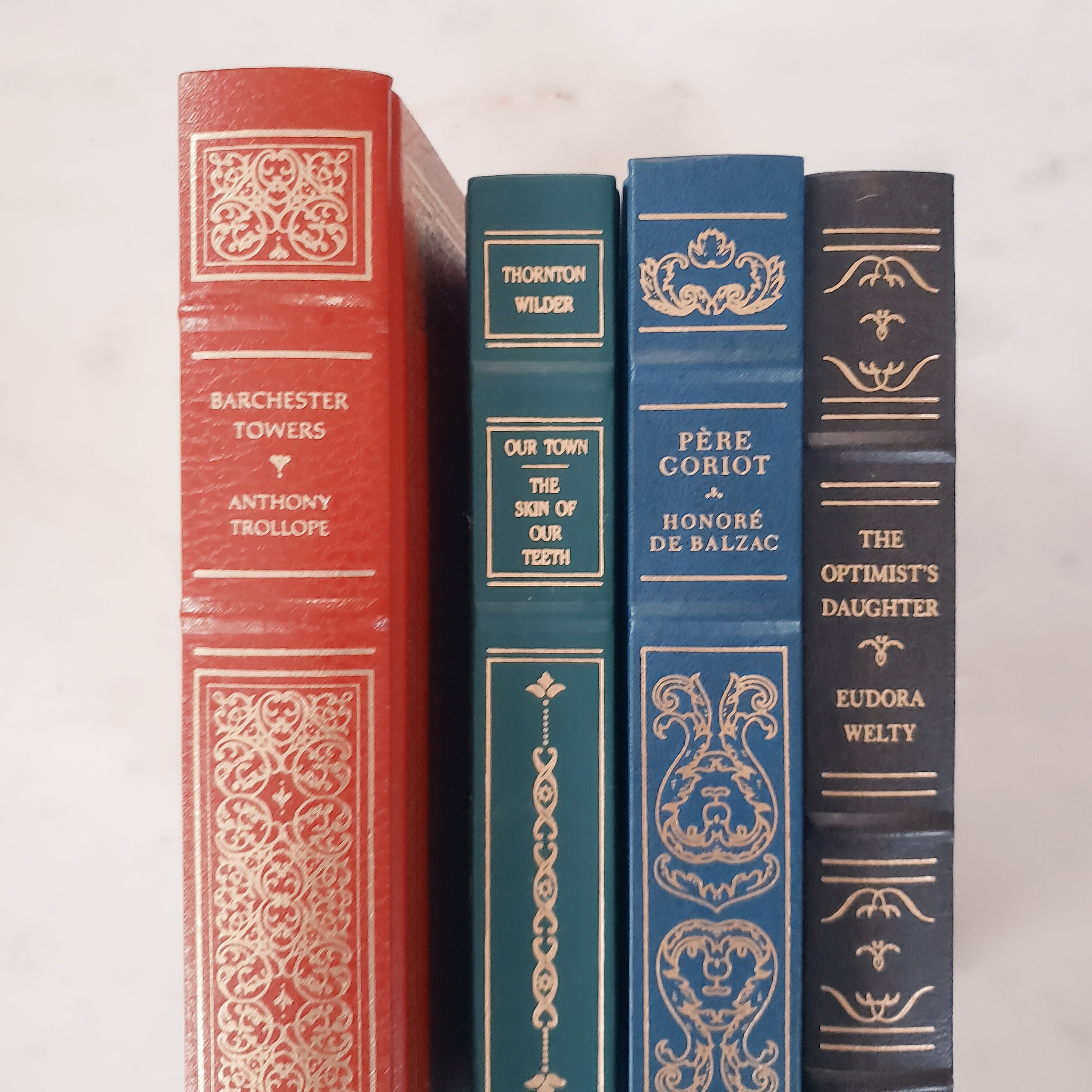 The Franklin Library Leather Books - Decorative Books for Shelf Decor ...