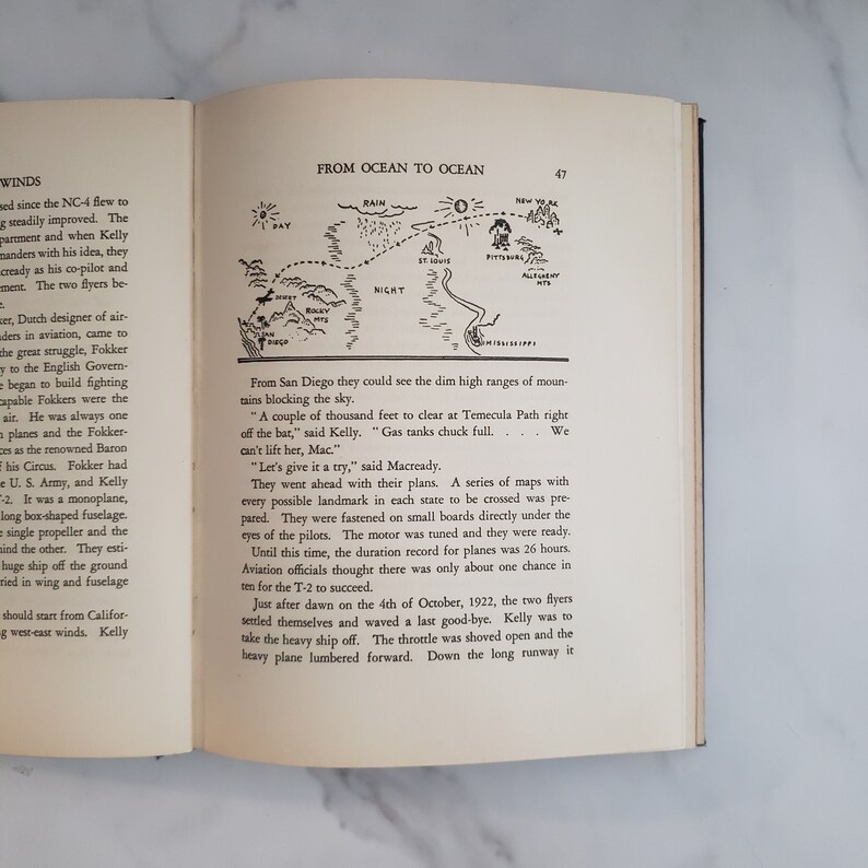 Vintage Illustrated Book - the Riders of the Wind by Edward Shenton ...