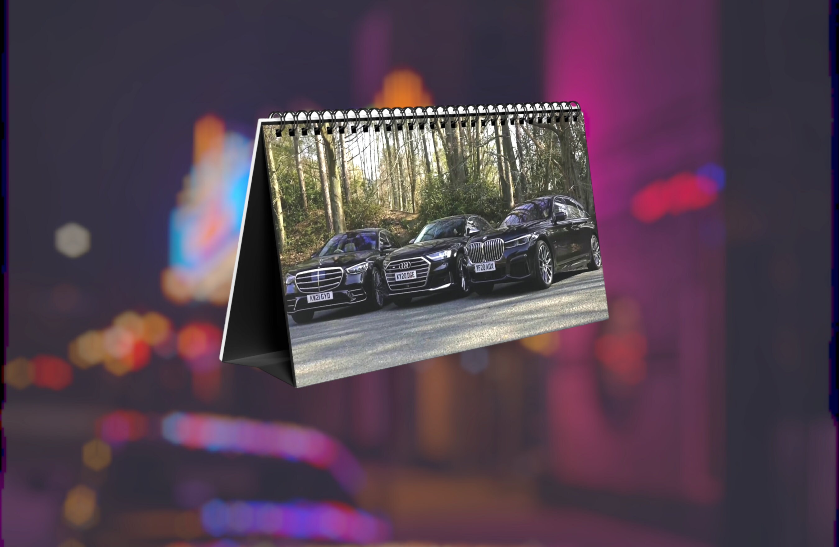 2024 Car Collection Calendar With Cool Car Scenes - New Years MOTUL and ...