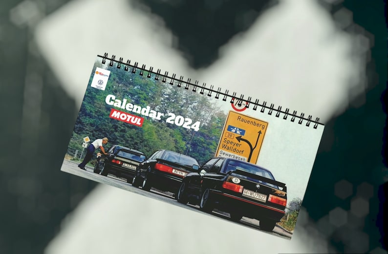 2024 Car Collection Calendar With Cool Car Scenes - New Years MOTUL and ...
