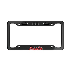 Audi License Plate Frame / Aluminium Metal Registration Number Frame ...