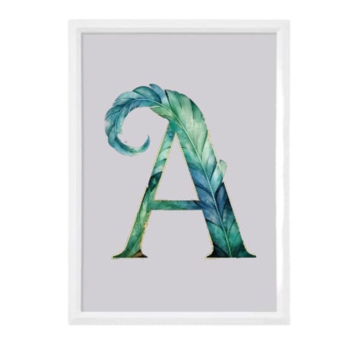 Exotic Feather Alphabet Clipart , Feather Alphabet, Transparent ...