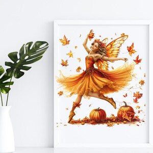 15 Fall Fairies Clipart, Fantasy Clipart, PNG Individual Images on ...