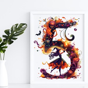 Halloween Numbers Watercolor Clipart, Halloween Clipart, PNG Individual ...