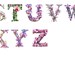 Orchid Flower Alphabet, Letters Png, Alphabet Png, Instant Download for ...