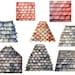 Watercolor Roof Tiles Clipart, PNG Digital Files on a Transparent ...
