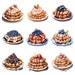 Funnel Cakes Clipart, Sweet Dessert PNG, Digital Files on Transparent ...