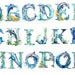 Peacock Alphabet, Letters Png, Alphabet Png, Instant Download for ...