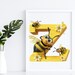 Watercolor Cute Bee Alphabet Clipart, PNG Individual Images on ...