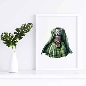 Watercolor Kilts Clipart, Scottish Kilts PNG, Scotland Clipart, PNG ...