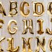 Gold Foil Balloon Alphabet Clip Art - Digital Instant Download Graphics ...