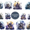 18 Moonlight Vampires Clipart, Halloween Clipart, PNG Individual Images ...