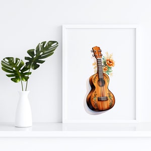 Ukuleles Clipart, PNG Digital Files on Transparent Background ...