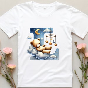 Sleeping Teddy Bear Alphabet, Letters Png, Alphabet Png, Instant ...