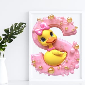Cute Duck Alphabet Clipart, Alphabet Clipart, PNG Individual Images on ...
