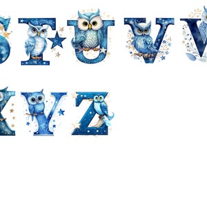 Owl Alphabet, Letters Png, Alphabet Png, Instant Download for ...