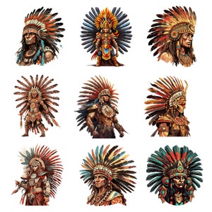 28 Aztec Warriors Clipart, History Clipart, PNG Individual Images on ...