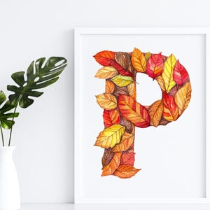 Autumn Leaves Alphabet Clipart - Fall-themed Leaf Letters Set, Instant ...