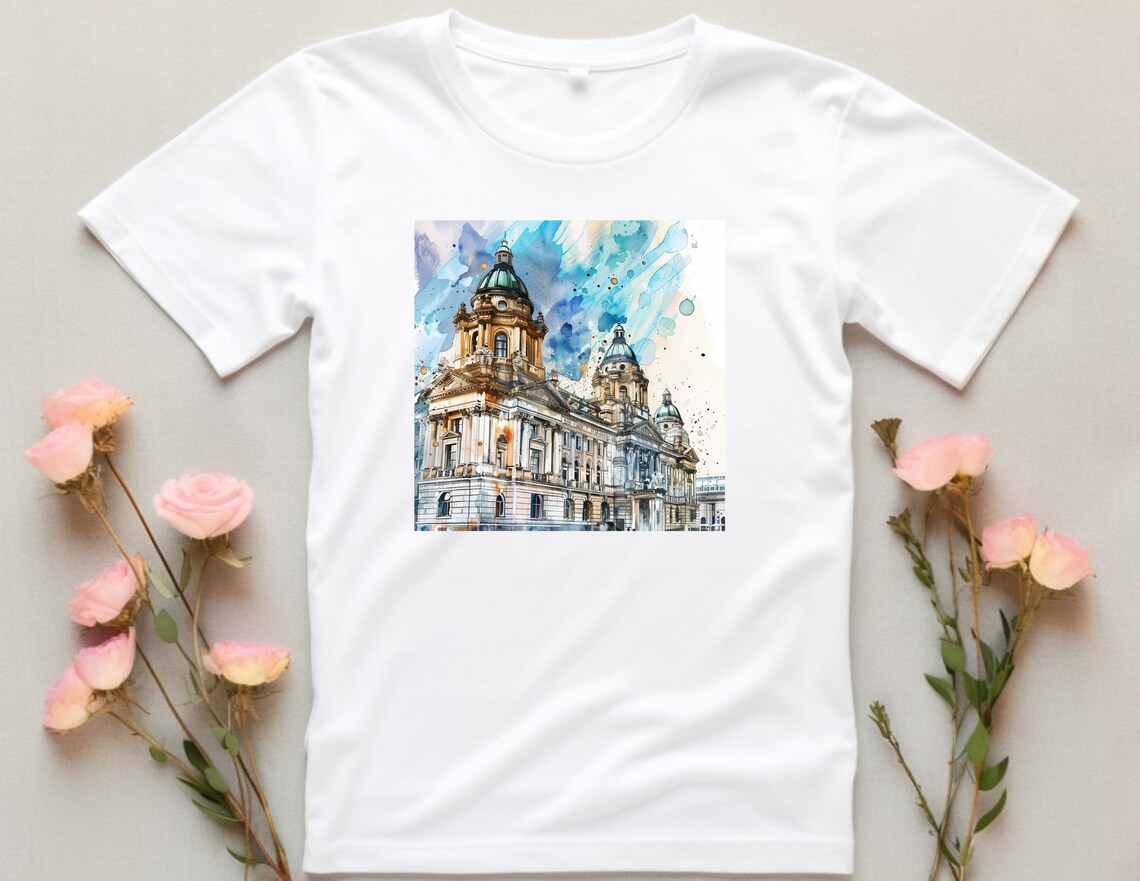 Watercolor Belfast Clipart, PNG Individual Images on Transparent ...