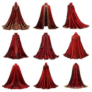 Royal Cape Clipart, Regal Clipart, PNG Individual Images on Transparent ...