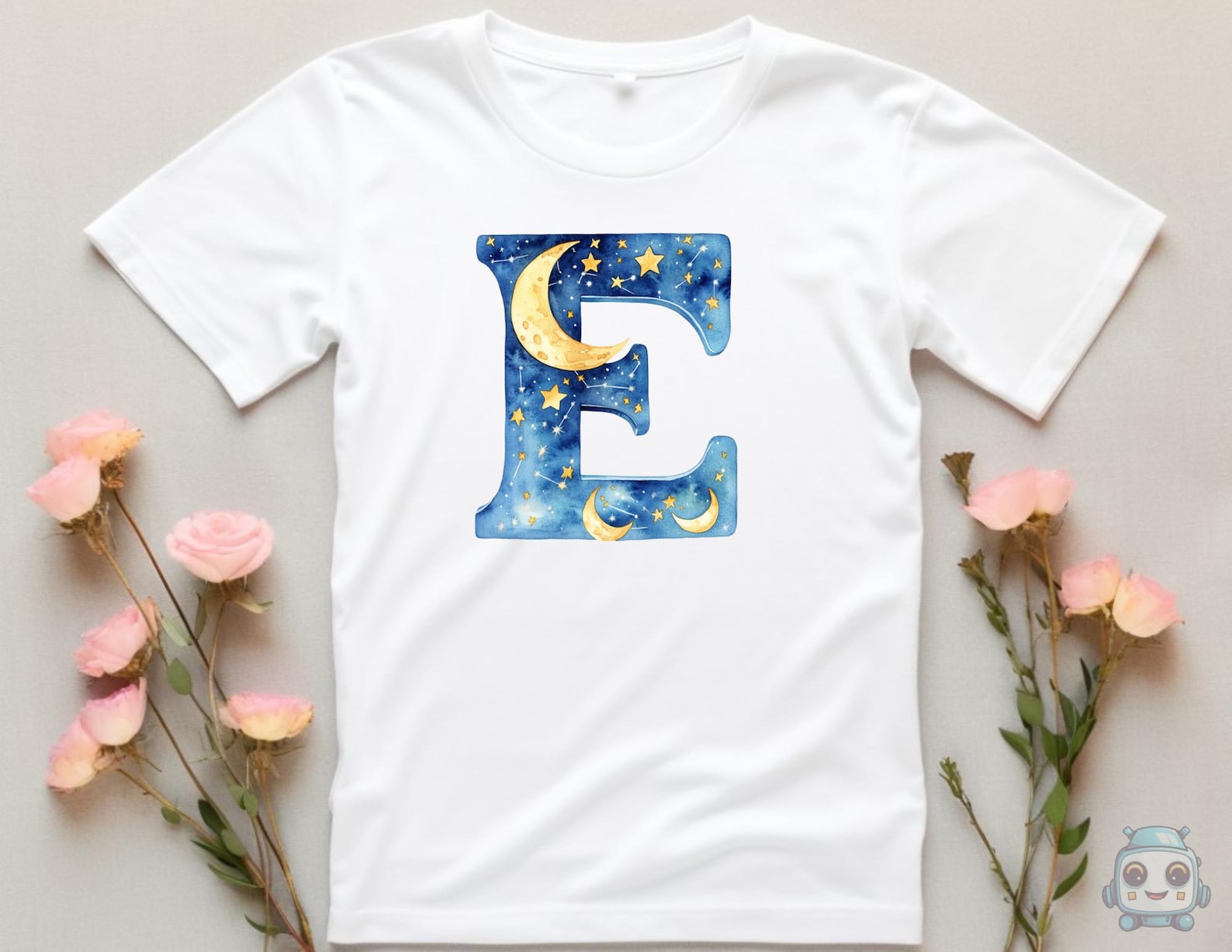 Celestial Moon and Stars Alphabet Clipart - Cosmic Galaxy Letters Set ...