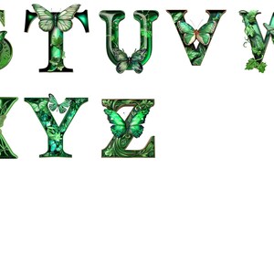 Butterflies Alphabet, Butterflies Letter Instant Download for ...