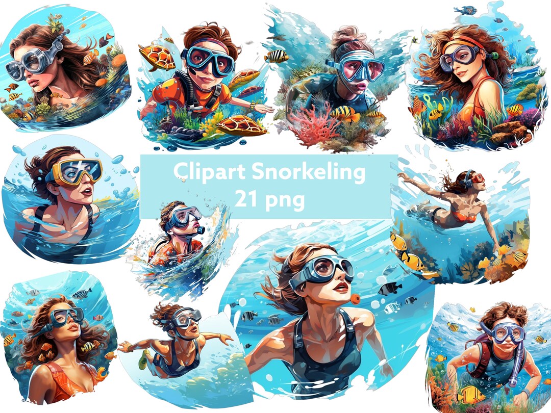Snorkeling Clipart , Transparent Background, High Quality, Clipart ...