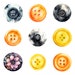 Watercolor Buttons Clipart, PNG Digital Files on Transparent Background ...