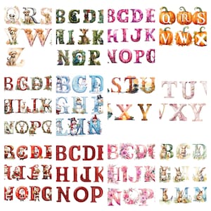 ALPHABET MEGA BUNDLE, 3000+ Images, Lifetime Access, 120+ Alphabets ...
