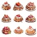 Funnel Cakes Clipart, Sweet Dessert PNG, Digital Files on Transparent ...