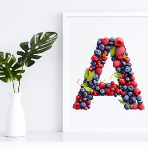 Berries Alphabet, Letters Png, Alphabet Png, Instant Download for ...