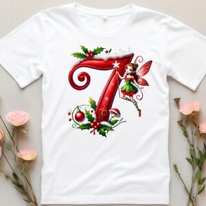 Magical Christmas Fairy Numbers - Red Letters With Festive Fairies ...