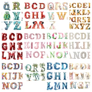 ALPHABET MEGA BUNDLE, 3000+ Images, Lifetime Access, 120+ Alphabets ...