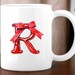 Watercolor Red Bow Alphabet, Bow Letter Instant Download for Commercial ...