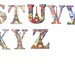 Watercolor Eiffel Tower Alphabet Clipart, PNG Individual Images ...