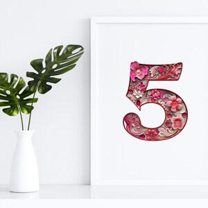 Valentine's Numbers, Love Numbers, Instant Download for Commercial Use ...