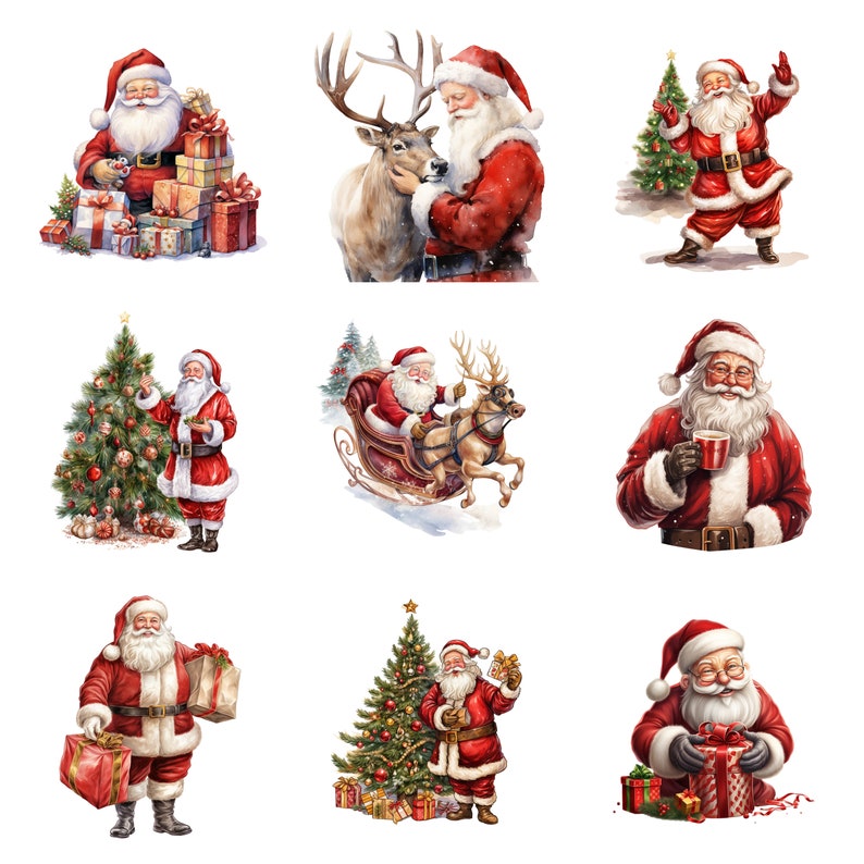 Clipart Santa Claus, Christmas, Download for Commercial Use, High ...