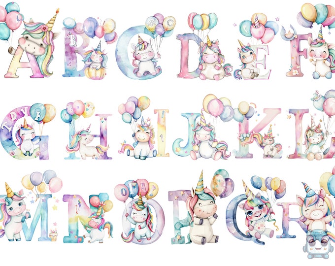 Unicornio Alfabeto PNG, Doodle Alfabeto Clip Art, PNG transparente ...