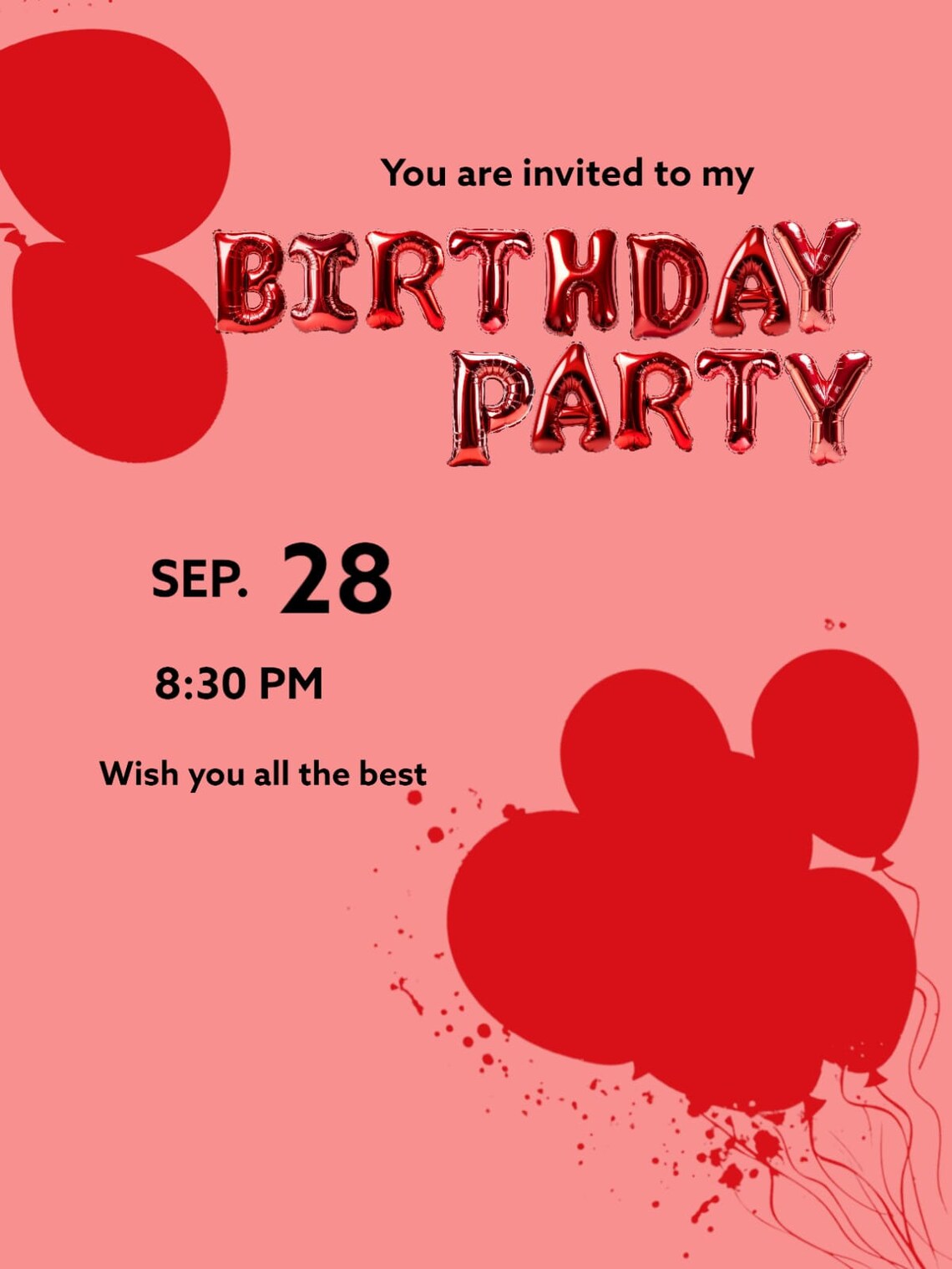 Red Foil Balloon Alphabet Clip Art - Digital Instant Download Graphics ...