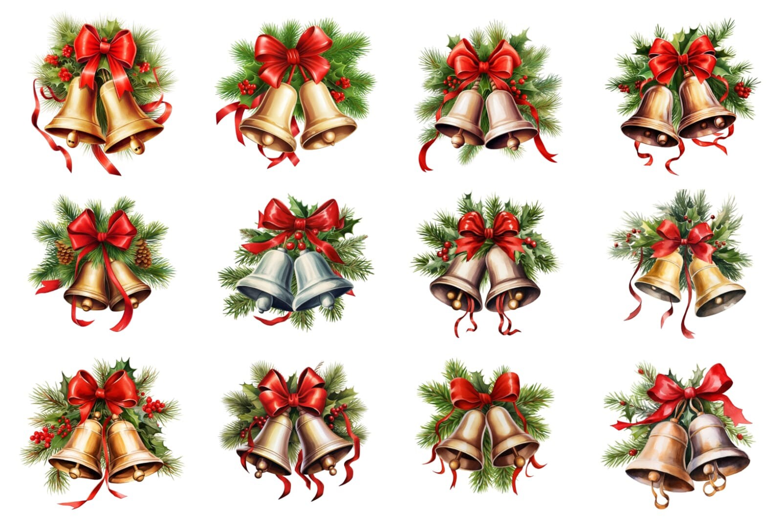 Clipart Christmas Bells Decorations , Decoration, Christmas, Download ...