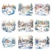 20 Winter Wonderland Watercolor Clipart, Winter Clipart, PNG Digital ...