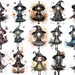 Bundle Witch Clipart, Transparent Background, High Quality, Clipart ...