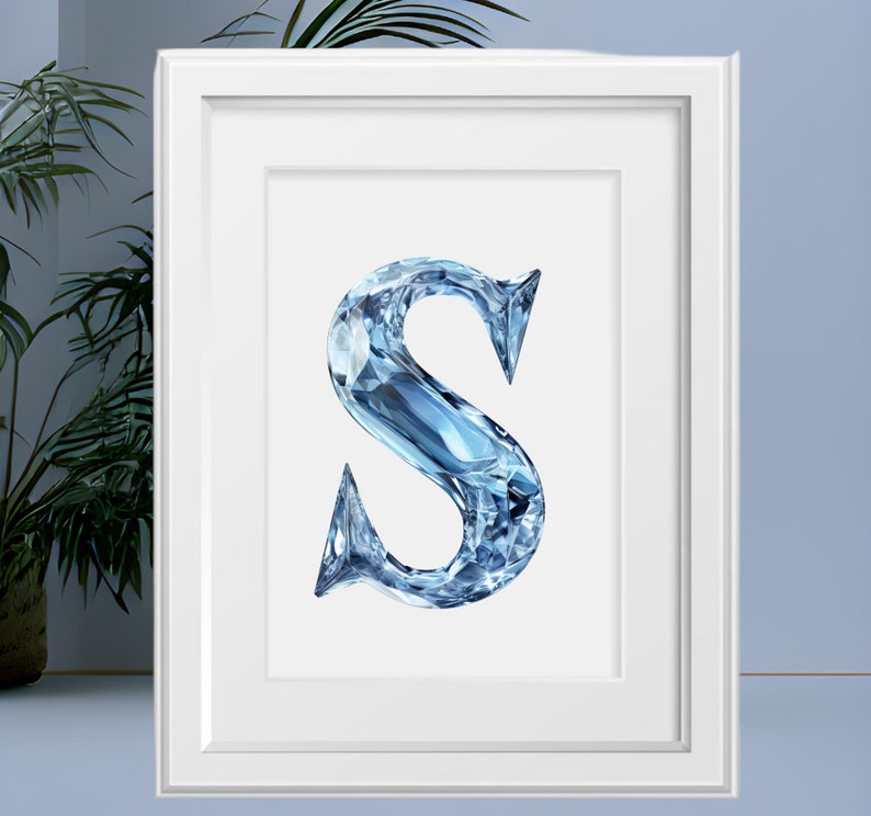 Crystal Alphabet PNG Digital Files Flowers Butterflies - Etsy