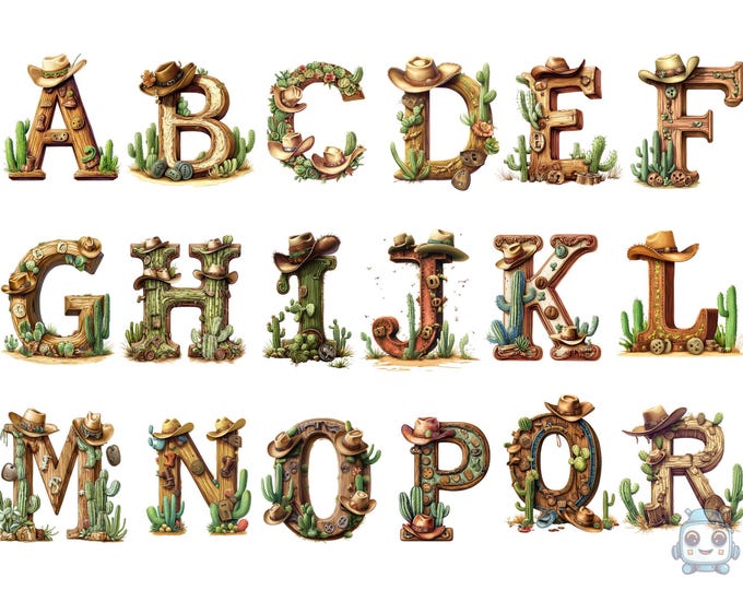 Western Clipart Png Western Font Alphabet Png Western Letters Png ...