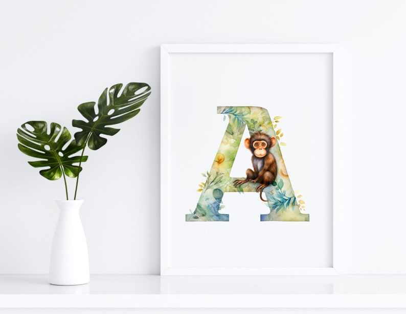 Alphabet de singe, lettres png, alphabet png, téléchargement immédiat ...