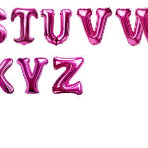 Pink Foil Alphabet, Transparent Background, High Quality, Clipart ...