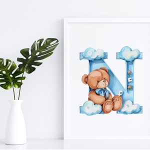 Teddy Bear Alphabet, Letters Png, Alphabet Png, Instant Download for ...