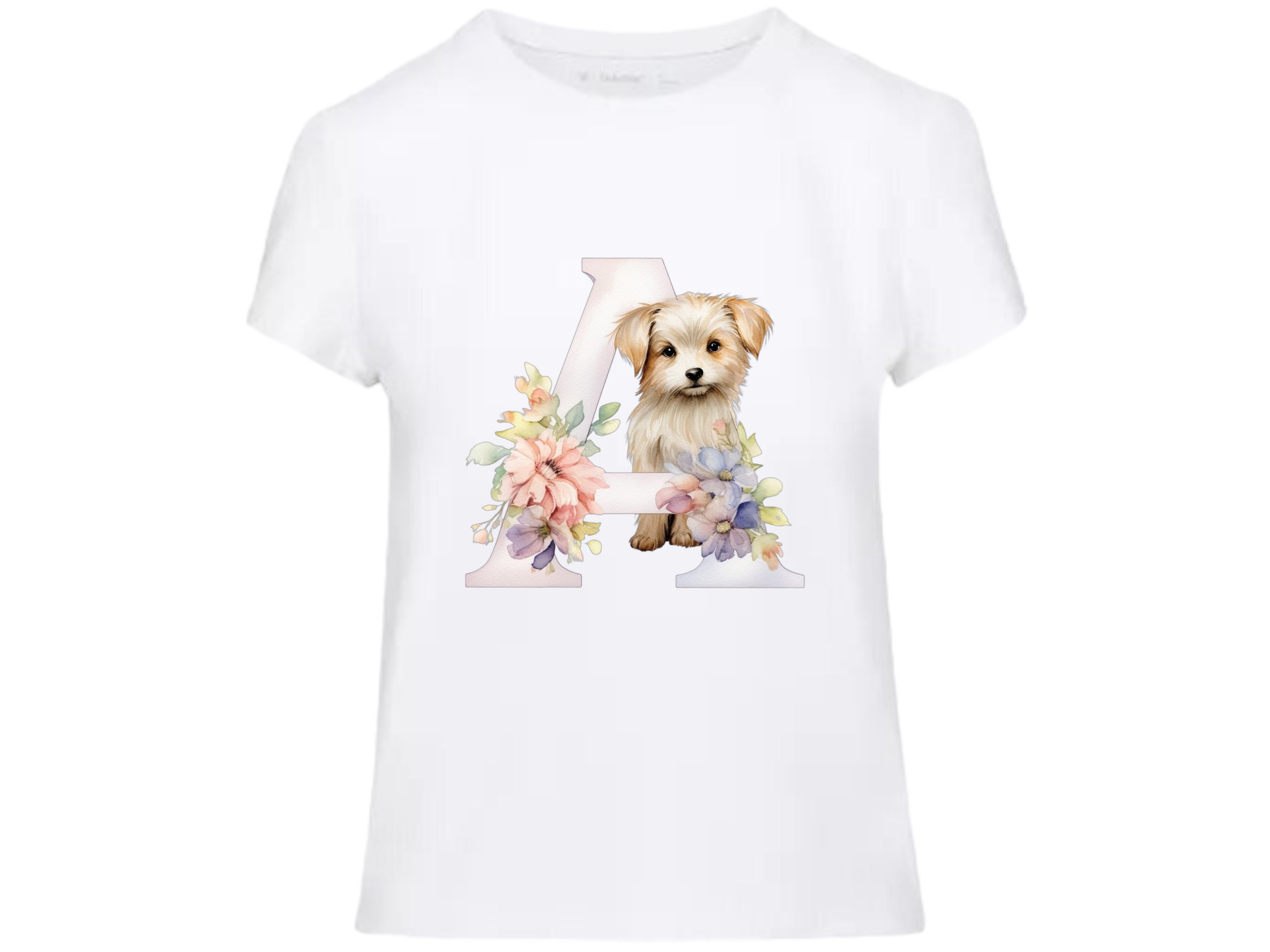 Watercolor Puppy Alphabet Clipart, Transparent Background, High Quality ...